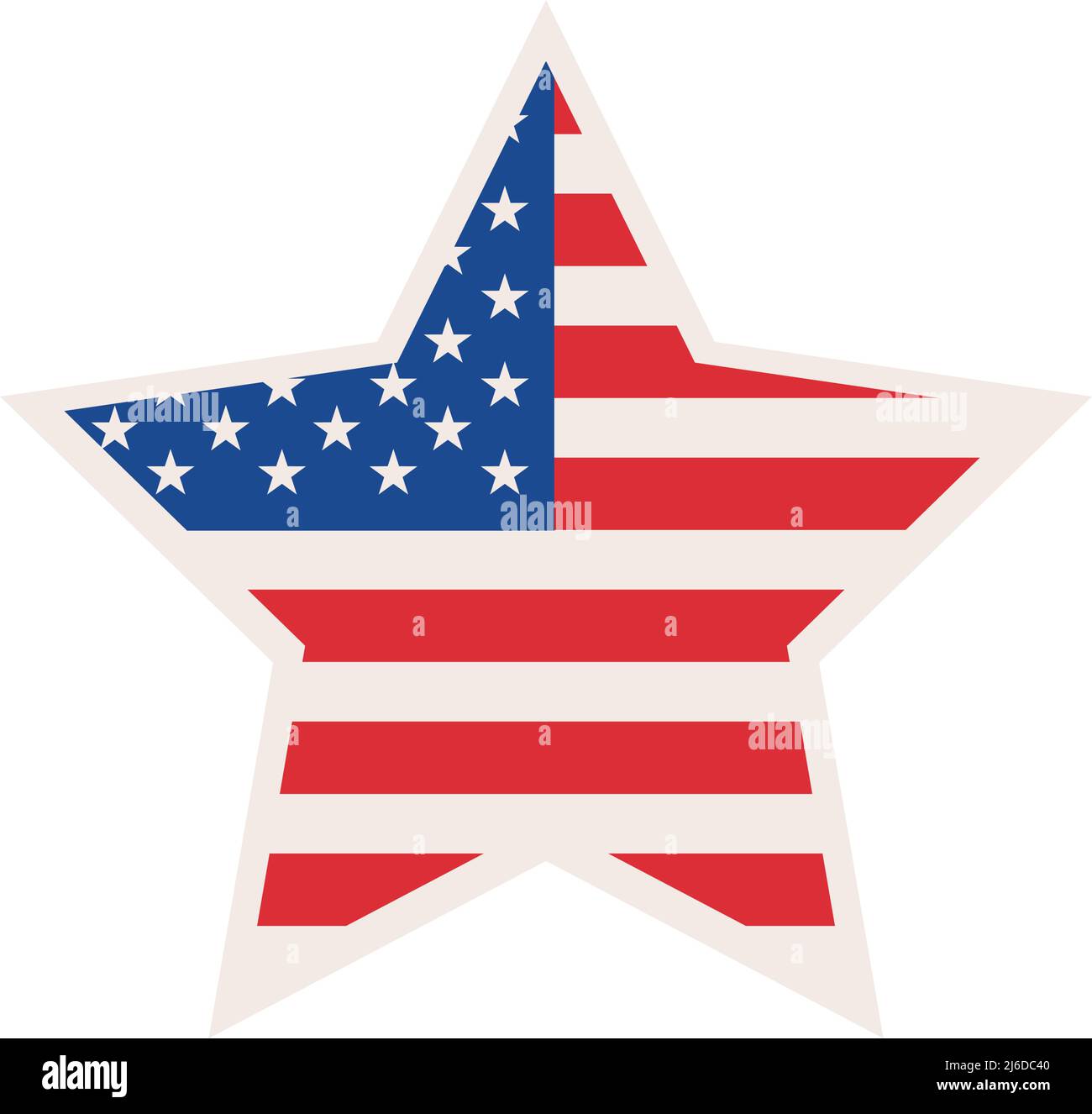 american flag in star Stock Vector Image & Art - Alamy