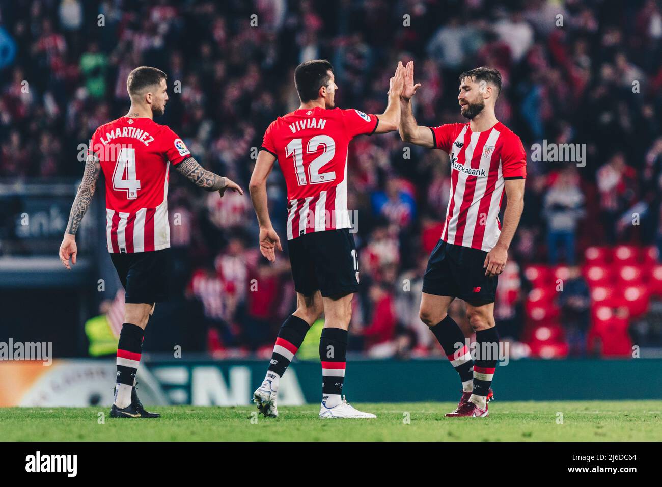 May 1, 2022, Bilbao, Basque Country, Spain: Bilbao players INIGO ...