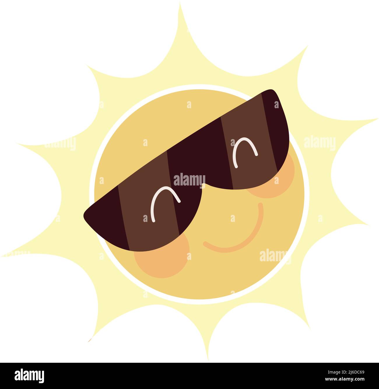 funny sun with sunglasses Stock Vector Image & Art - Alamy