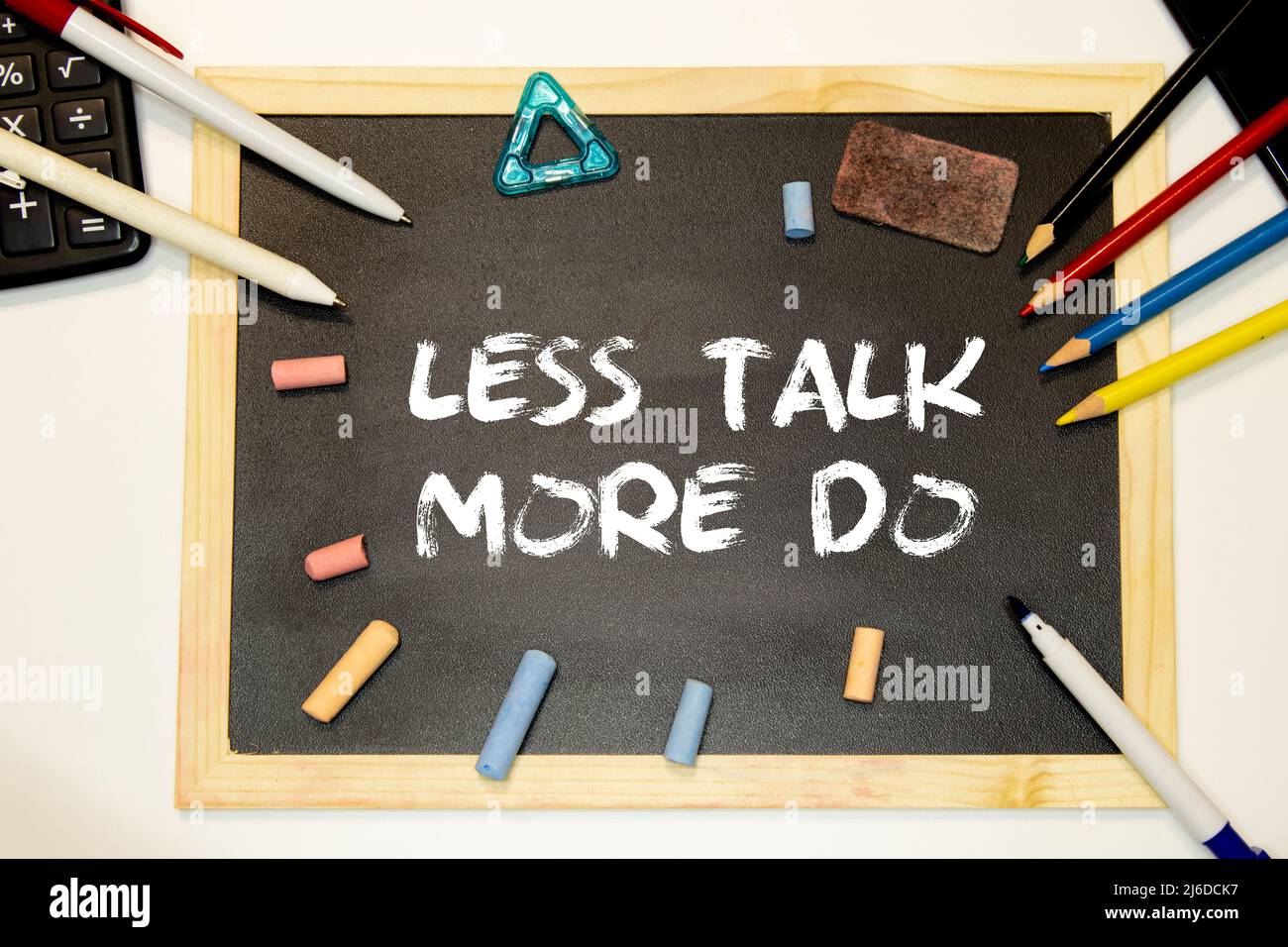 Less words more action hi-res stock photography and images - Alamy