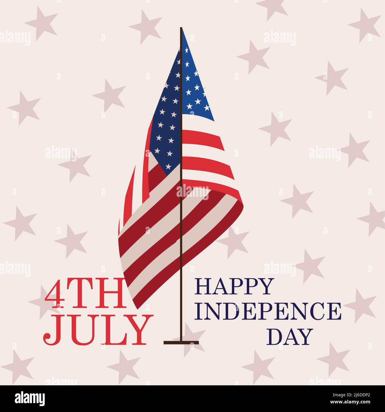 happy independence day invitation card Stock Vector Image & Art - Alamy