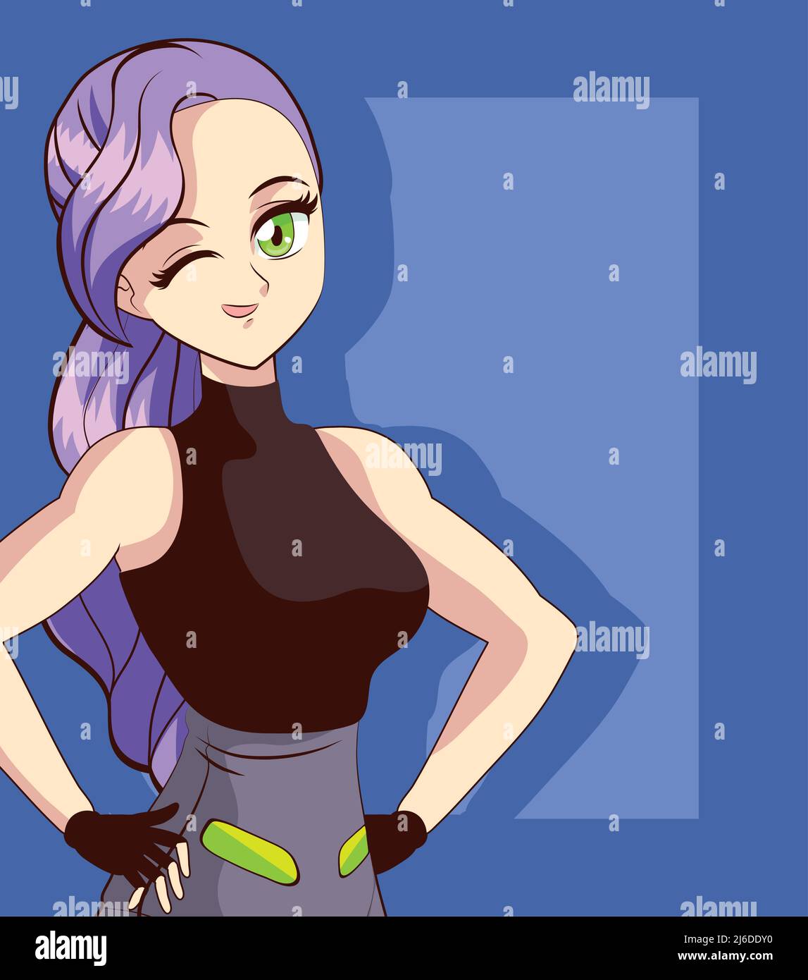 Woman winking smiling Stock Vector Images - Alamy