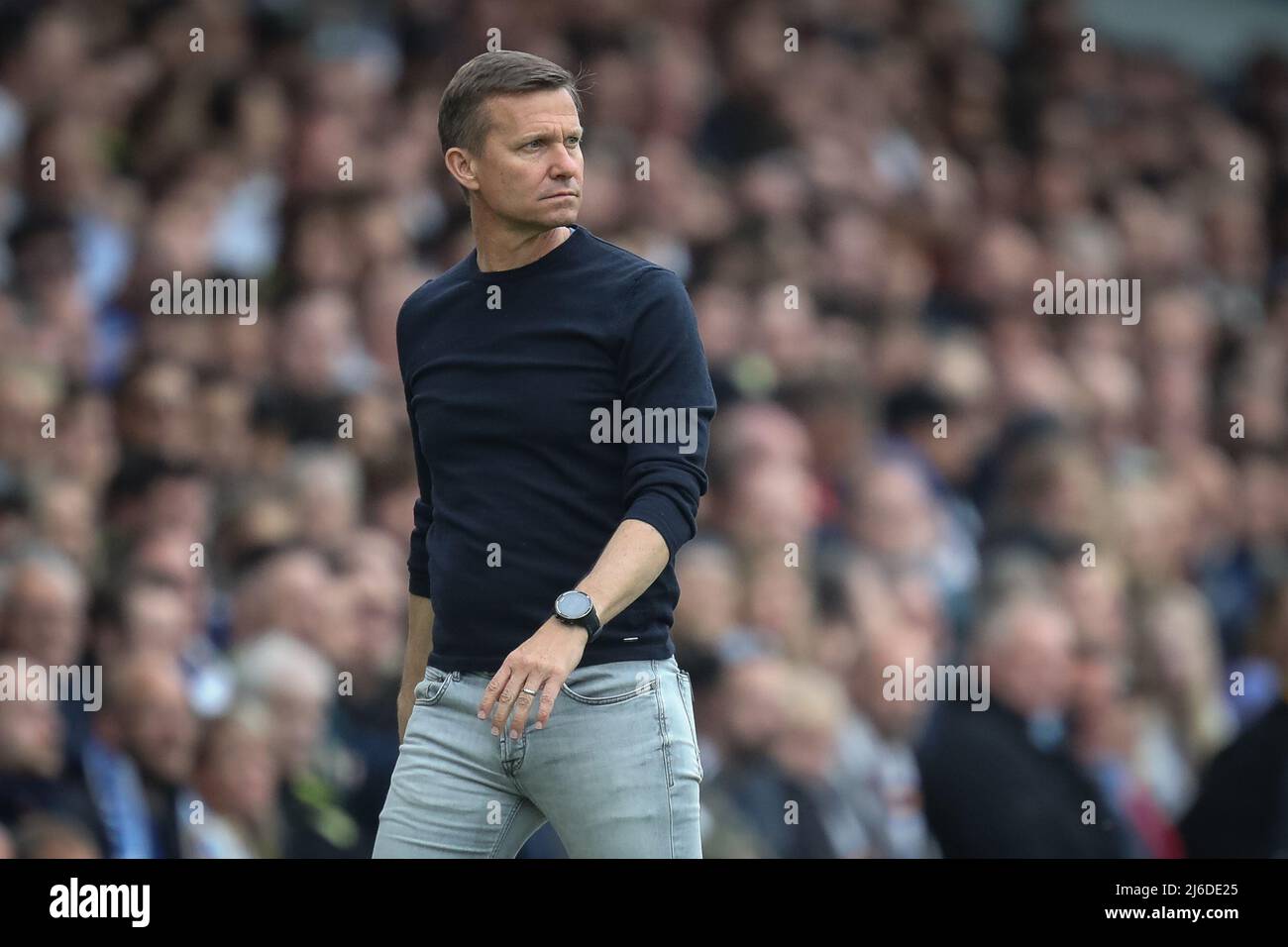 Jesse Marsch manager of Leeds United during the game Stock Photo - Alamy
