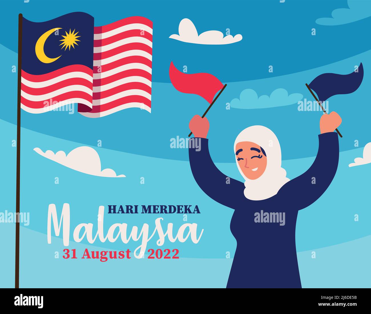 hari merdeka 31 august 2022 Stock Vector Image & Art - Alamy