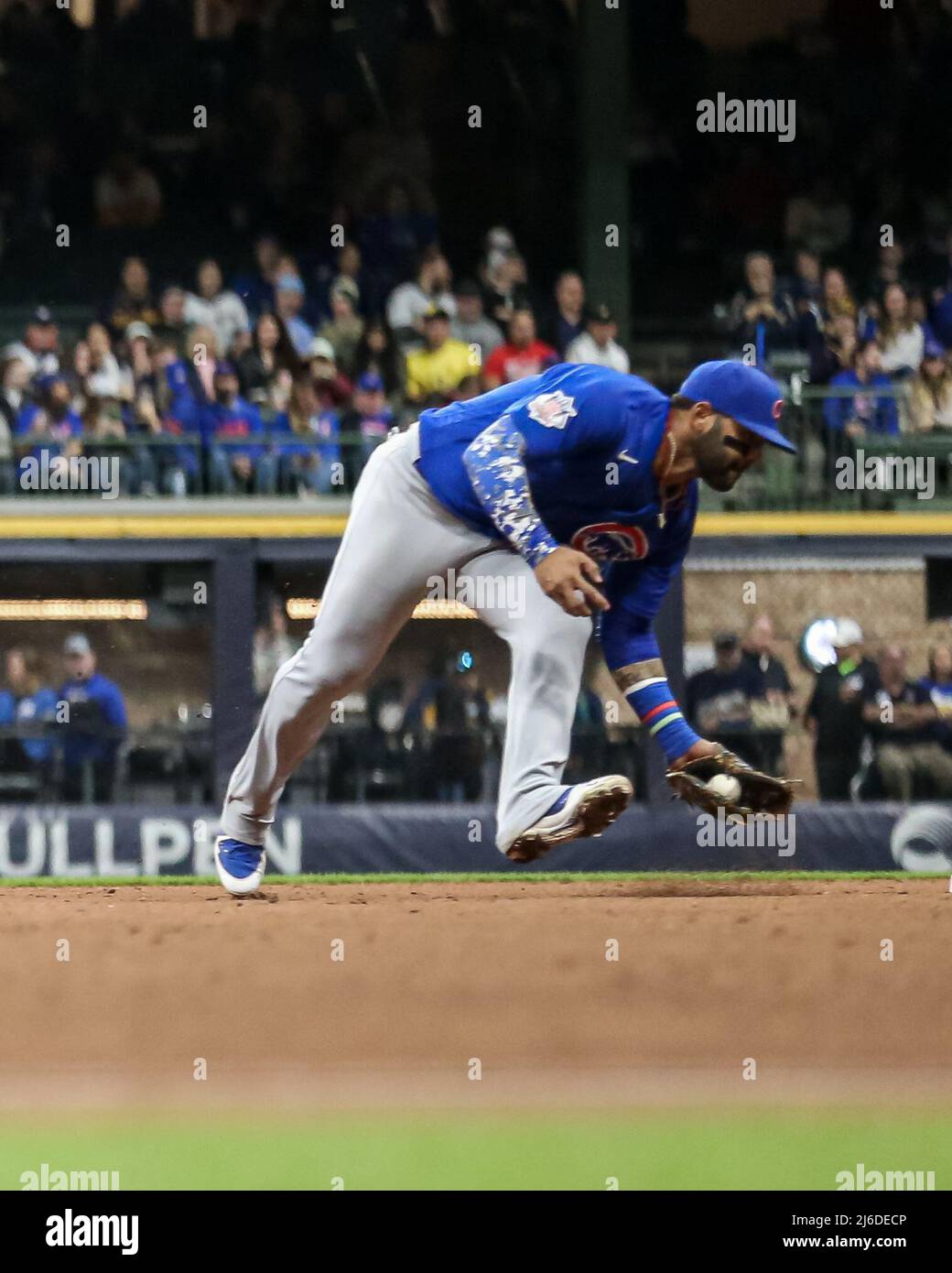 April 29, 2022 - Chicago Cubs second baseman Jonathan Villar (24 ...