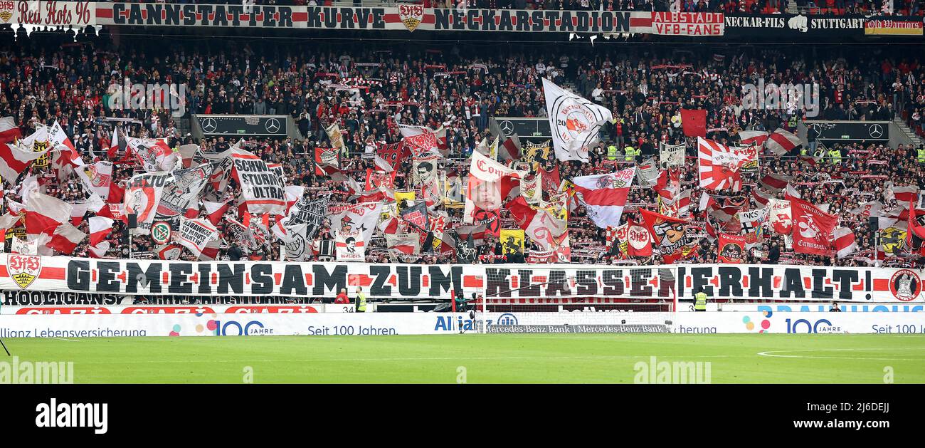 Fans vfb stuttgart flags hi-res stock photography and images - Alamy