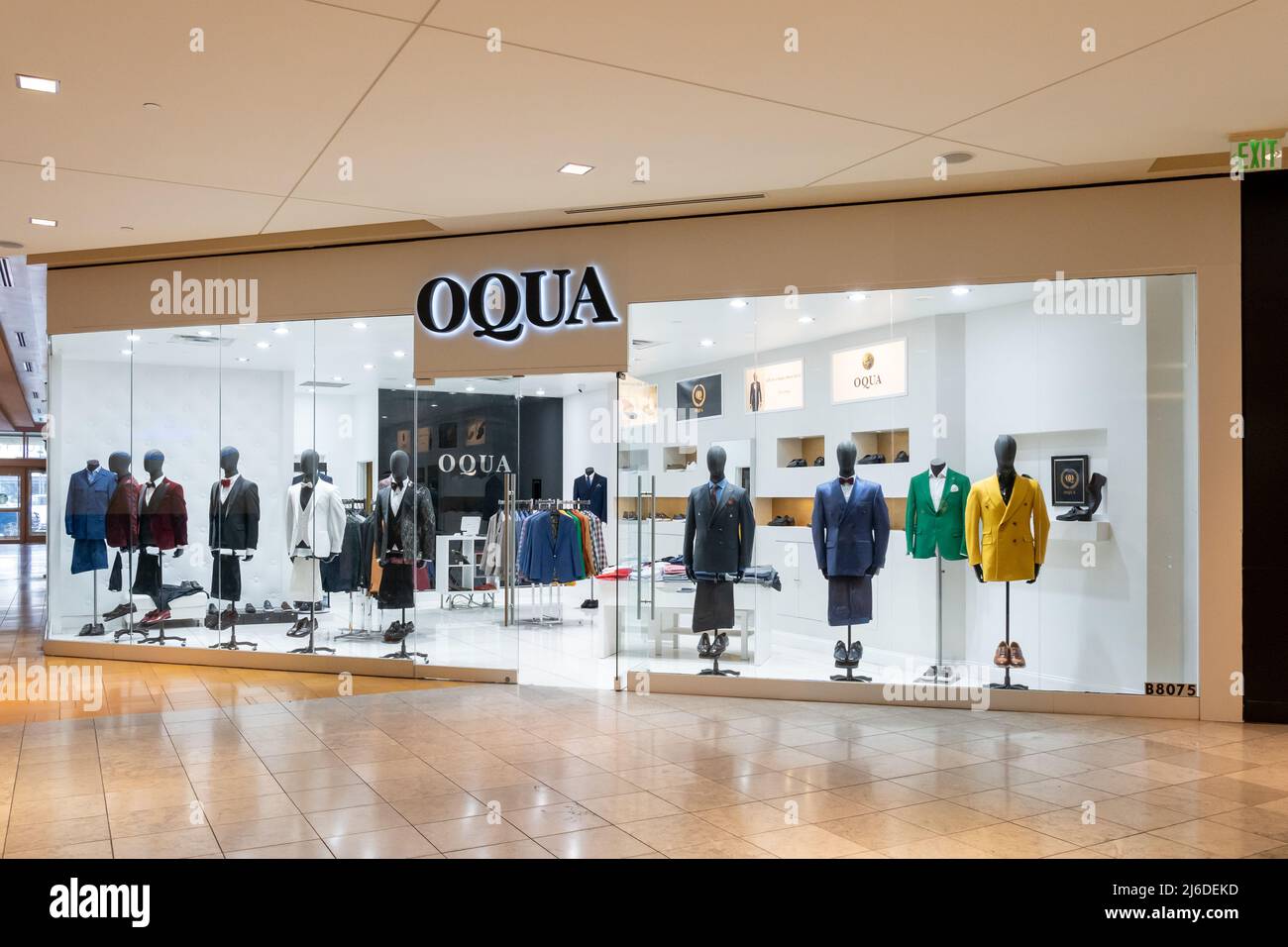 Houston, Texas, USA - February 25, 2022: OQUA store in a shopping mall Stock Photo - Alamy