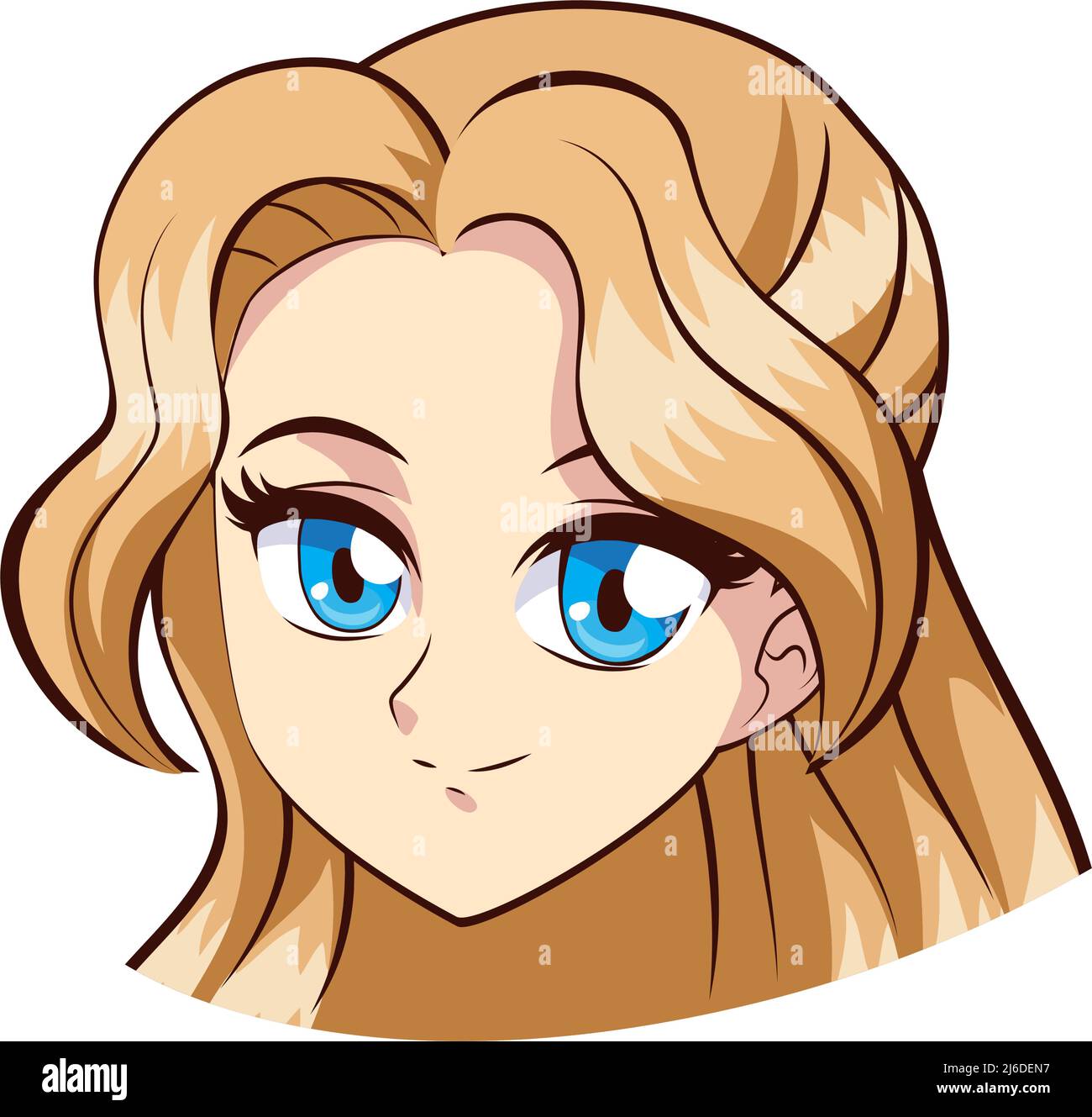 Cheerful anime girl Cut Out Stock Images & Pictures - Alamy