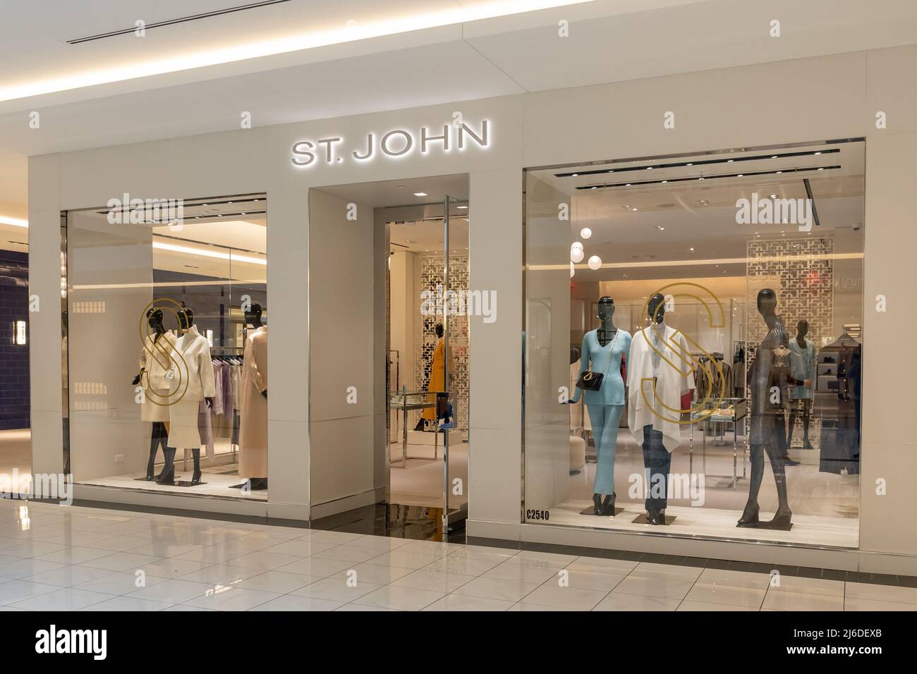 Houston, Texas, USA - February 25, 2022: St. John store in a shopping ...