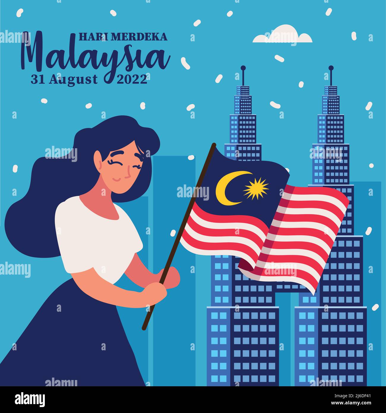 hari merdeka greeting card Stock Vector Image & Art - Alamy