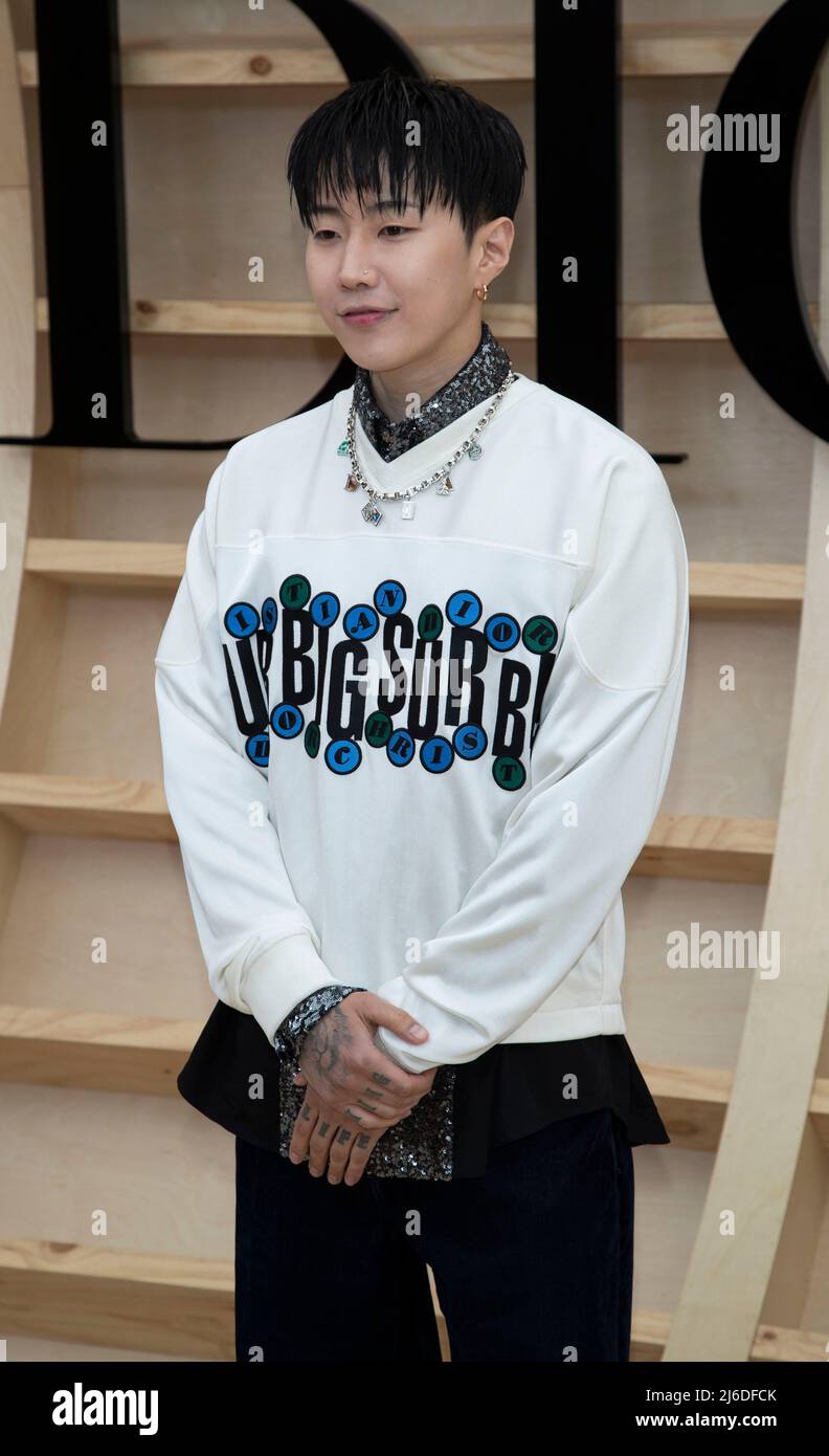 South Korean Rapper Jay Park, attends a photo call for the Dior's Fall ...