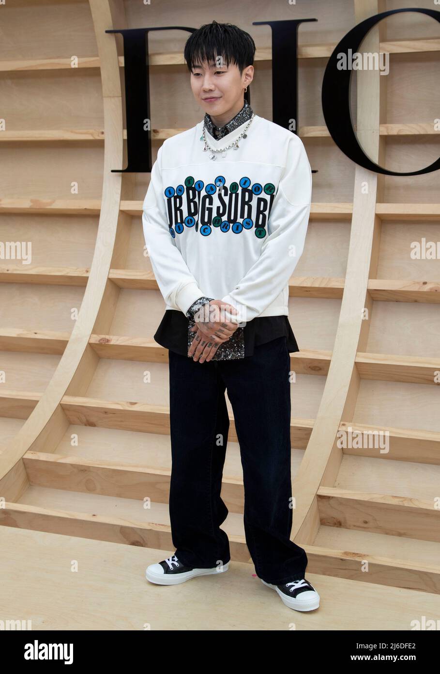 South Korean Rapper Jay Park, attends a photo call for the Dior's Fall ...