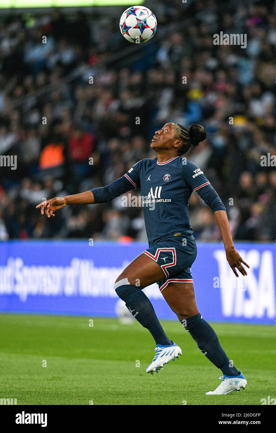 Paris, France. 30th Apr, 2022. Kadidiatou Diani during the UEFA Women's ...
