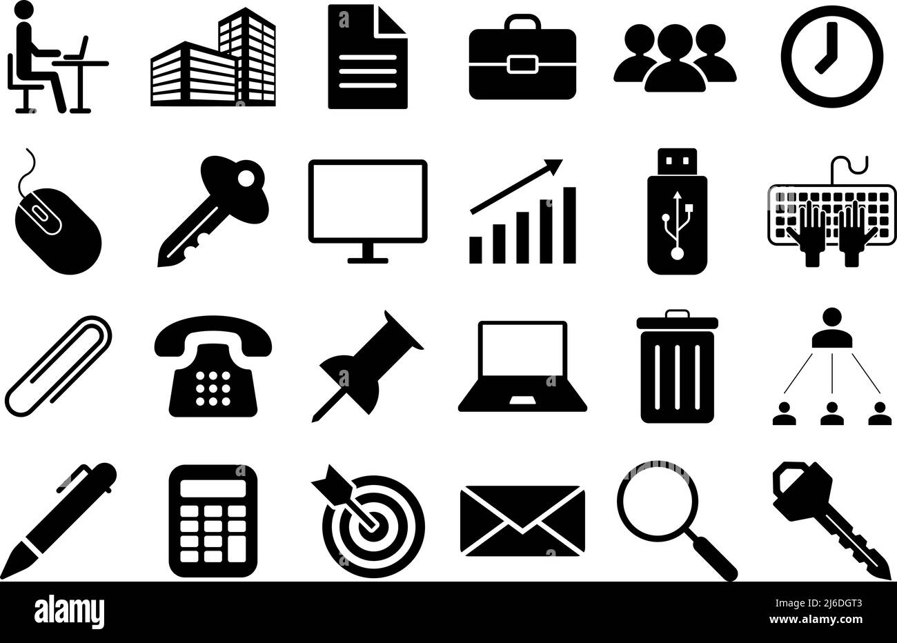 Office icon web icon set Stock Vector Images - Alamy