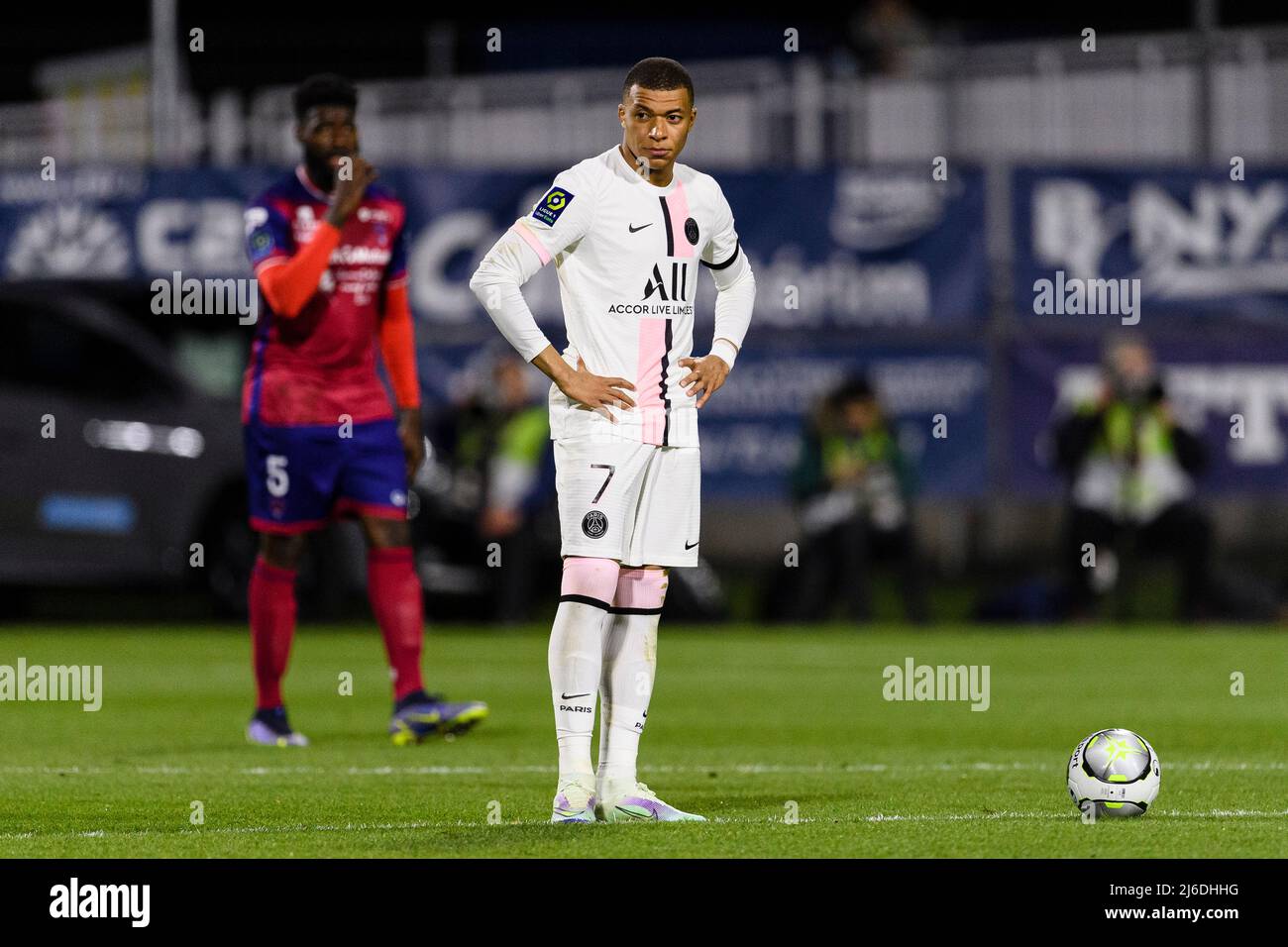 Clermont-Ferrand, France - April 09: Kylian Mbappe of Paris Saint ...