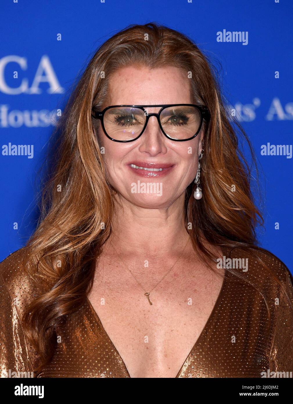 Brooke shields in white hi-res stock photography and images - Alamy