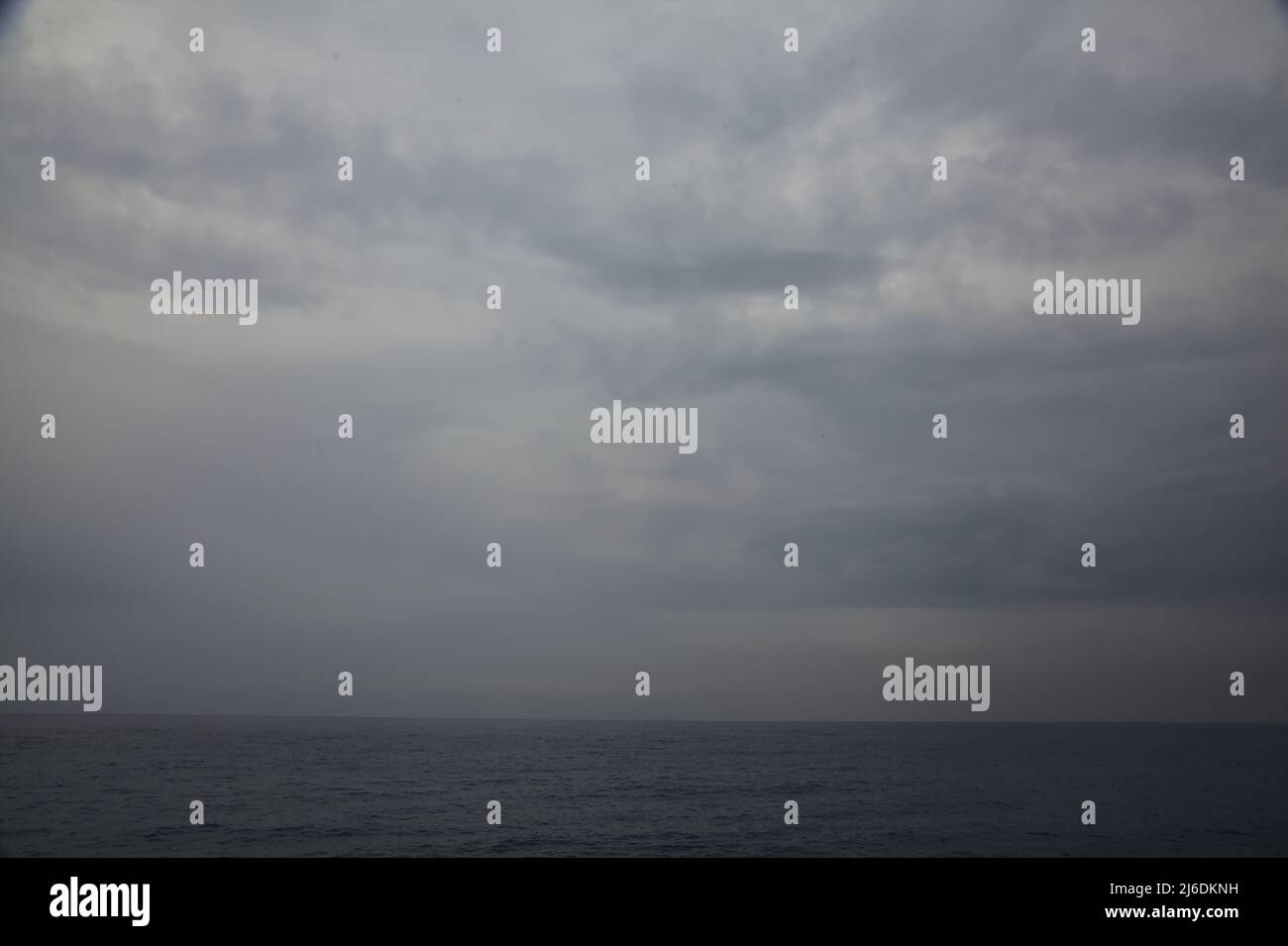 Overcast sky above the sea Stock Photo - Alamy