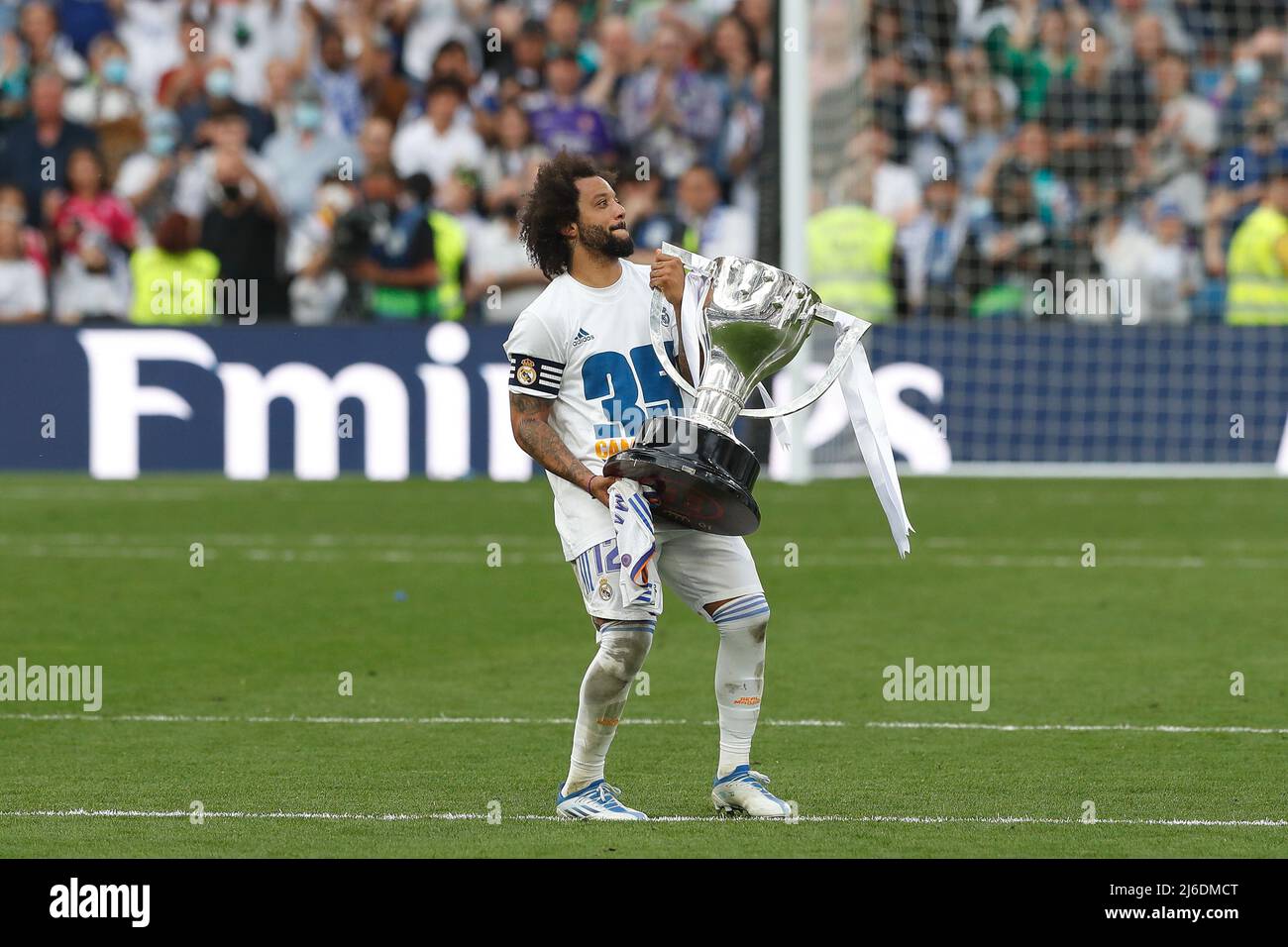 Real madrid la liga trophy marcelo hi-res stock photography and images ...