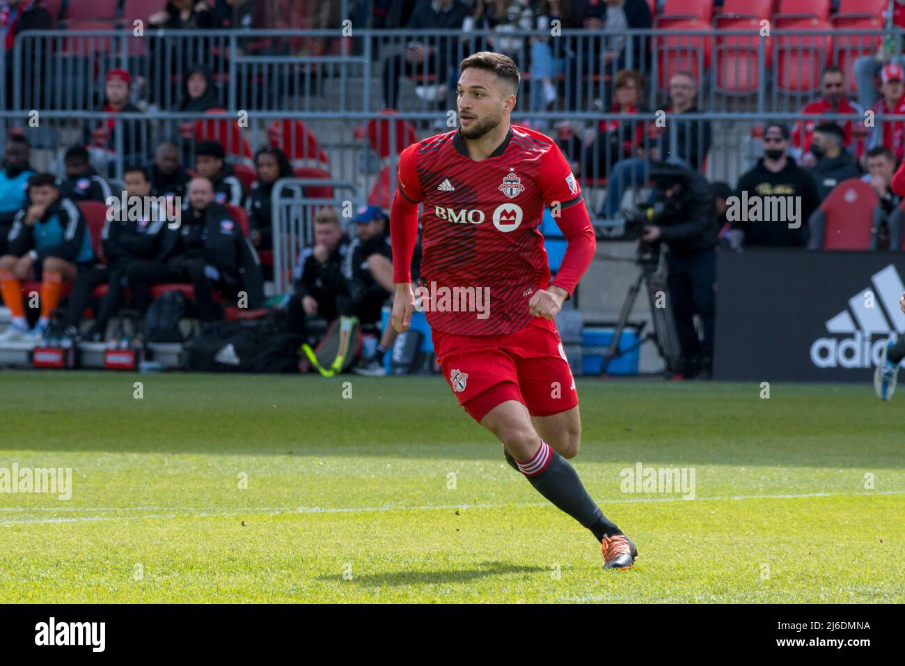 Jesus Jimenez (9) seen during the MLS game between Toronto FC and FC ...
