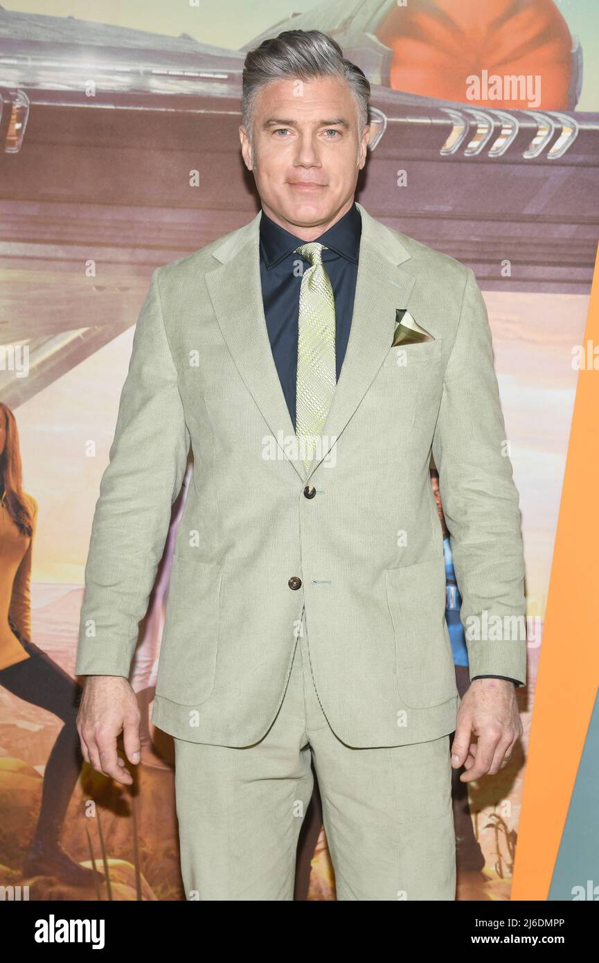 Actor Anson Mount attends the Star Trek: Strange New Worlds NYC ...