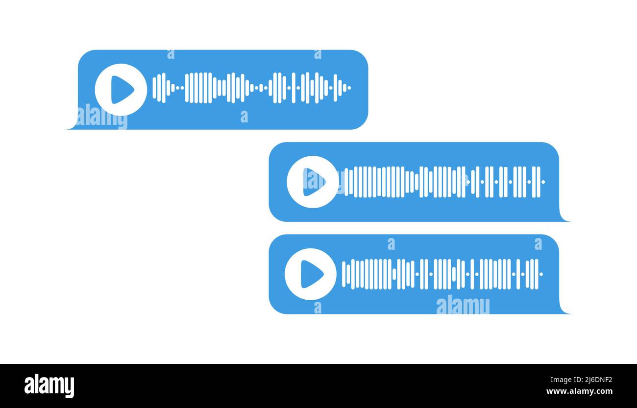 Recording of audio message template. Dialogue with audio records in ...