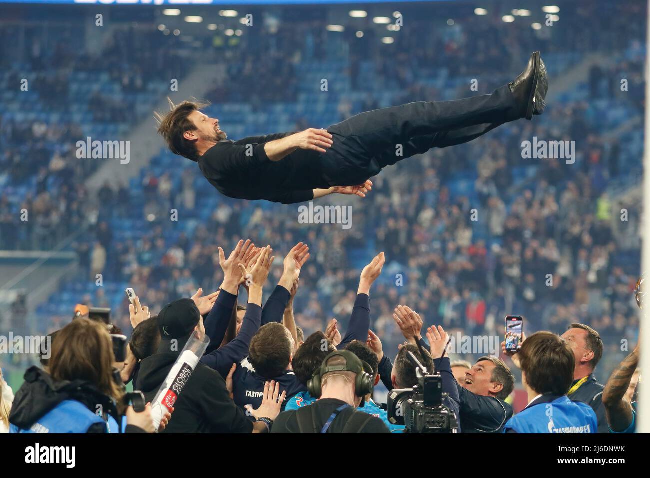 Head Coach Of Zenit Football Club Sergei Semak Seen During The Awarding
