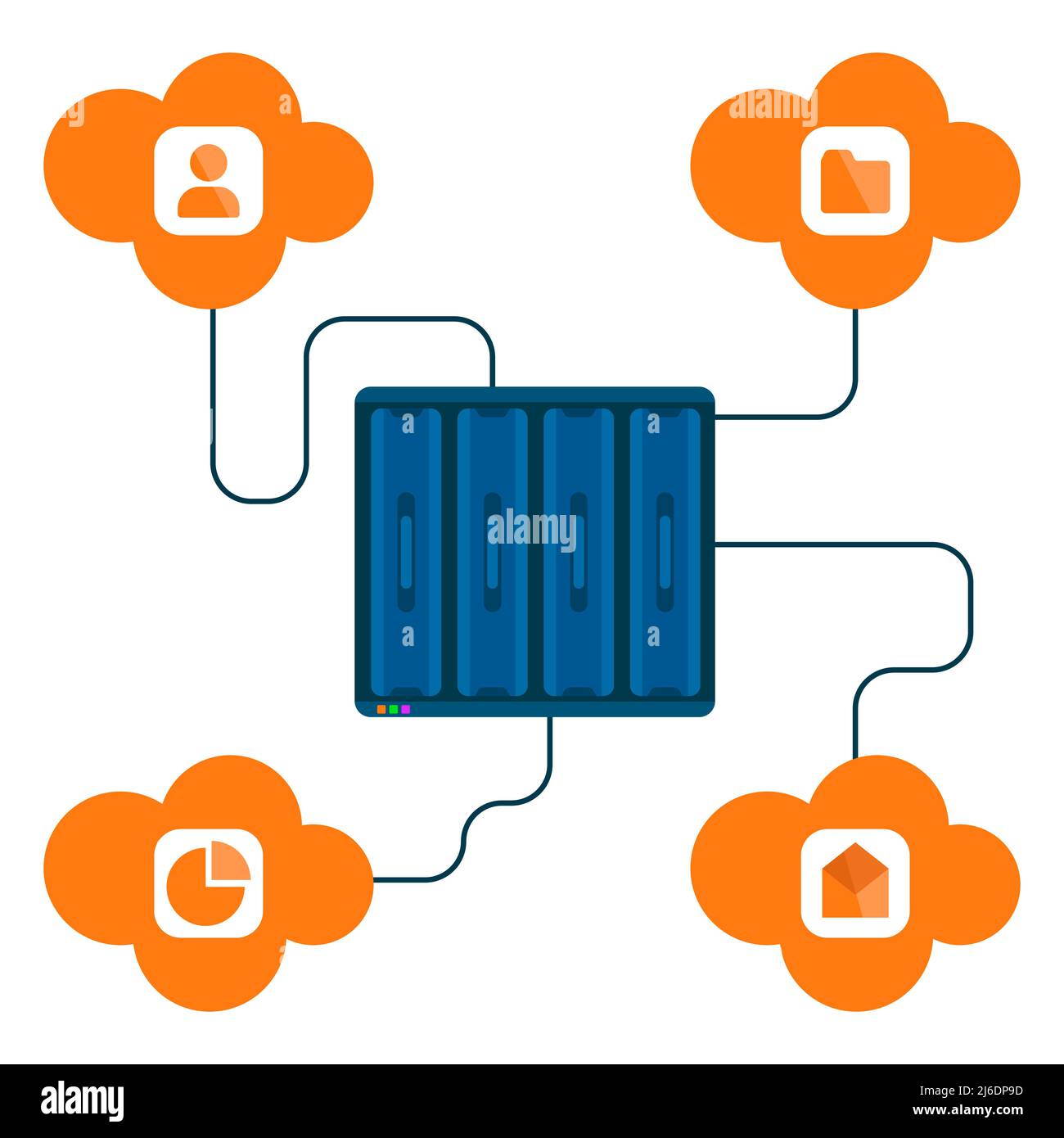 Cloud Data Server Synchronize User Stock Vector Image And Art Alamy