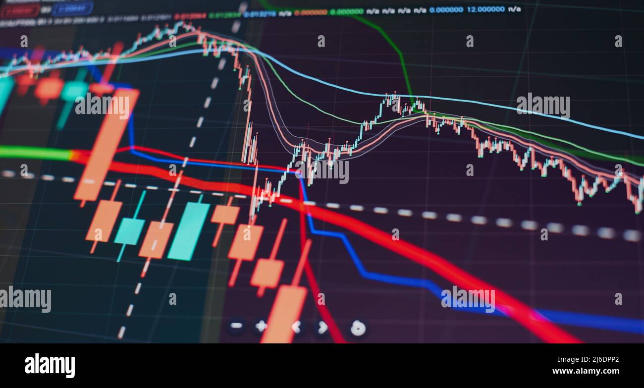 Stock or business market analysis concept. Business financial or stock ...