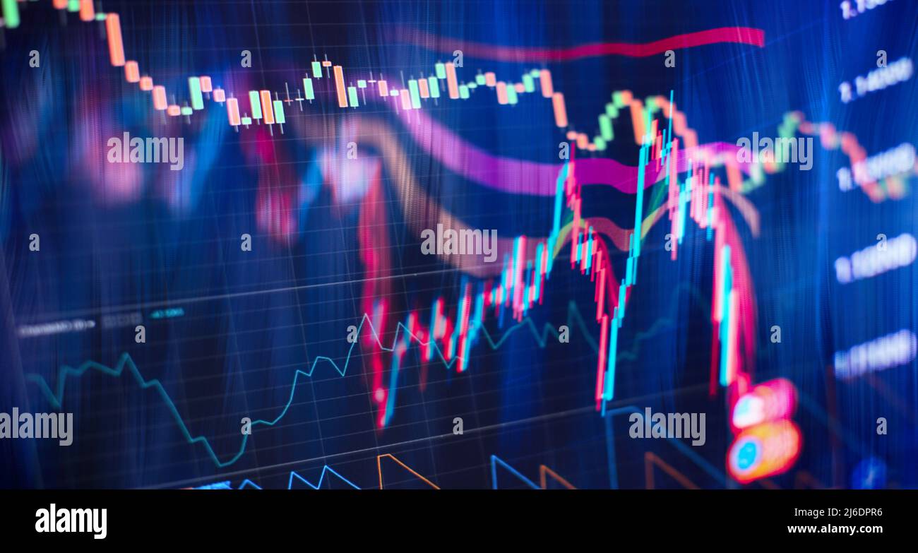 Candle stick graph chart of stock market investment trading. The Forex ...