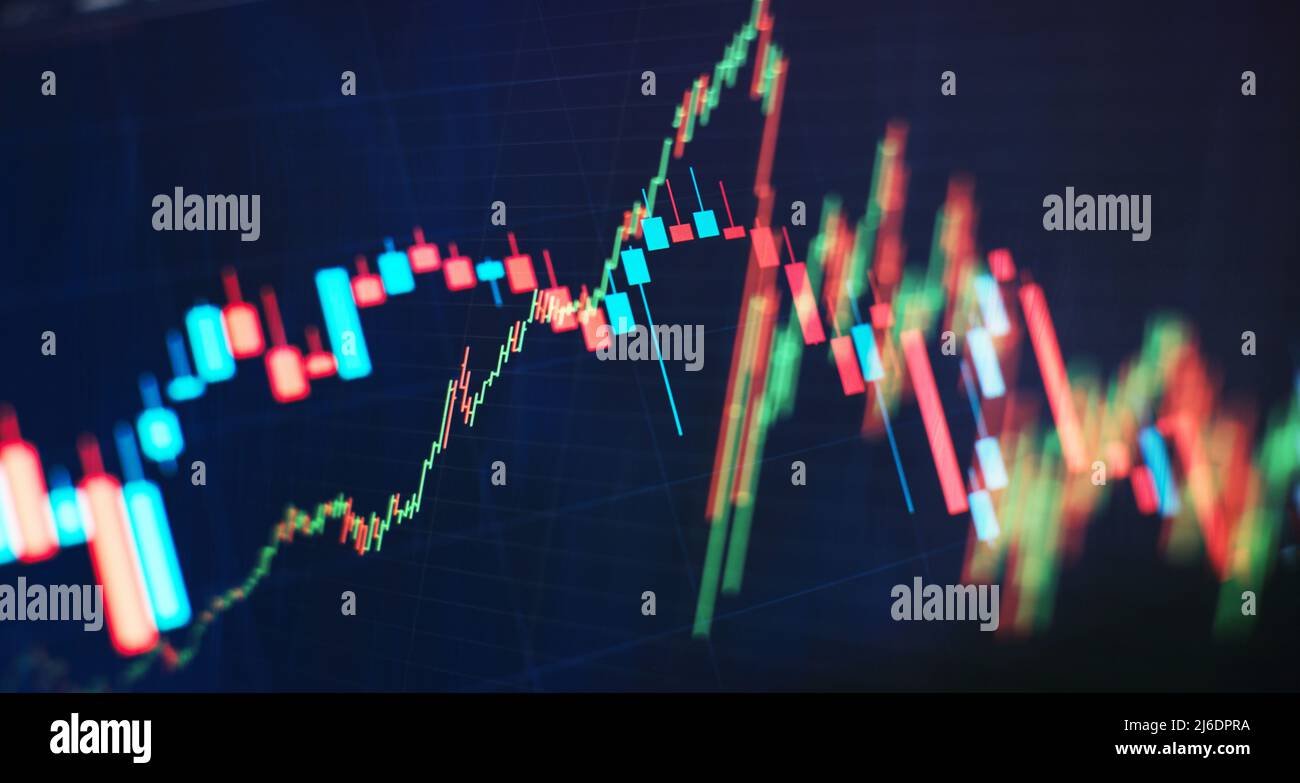 Candle stick graph chart of stock market investment trading. The Forex ...
