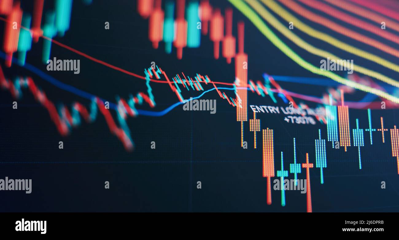 Candle stick graph chart of stock market investment trading. The Forex ...