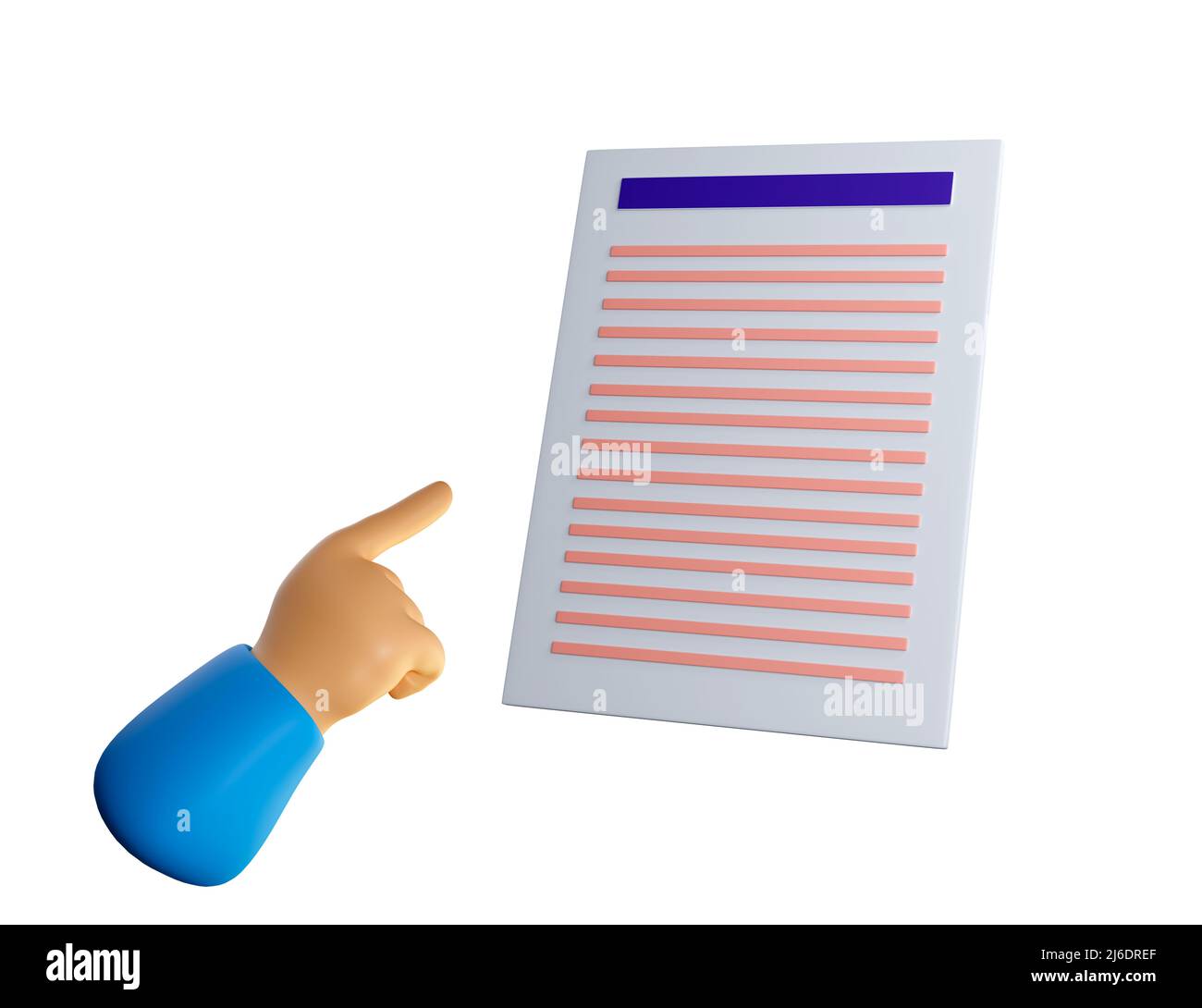3d note icon. Document, checklist, writing and education concept ...