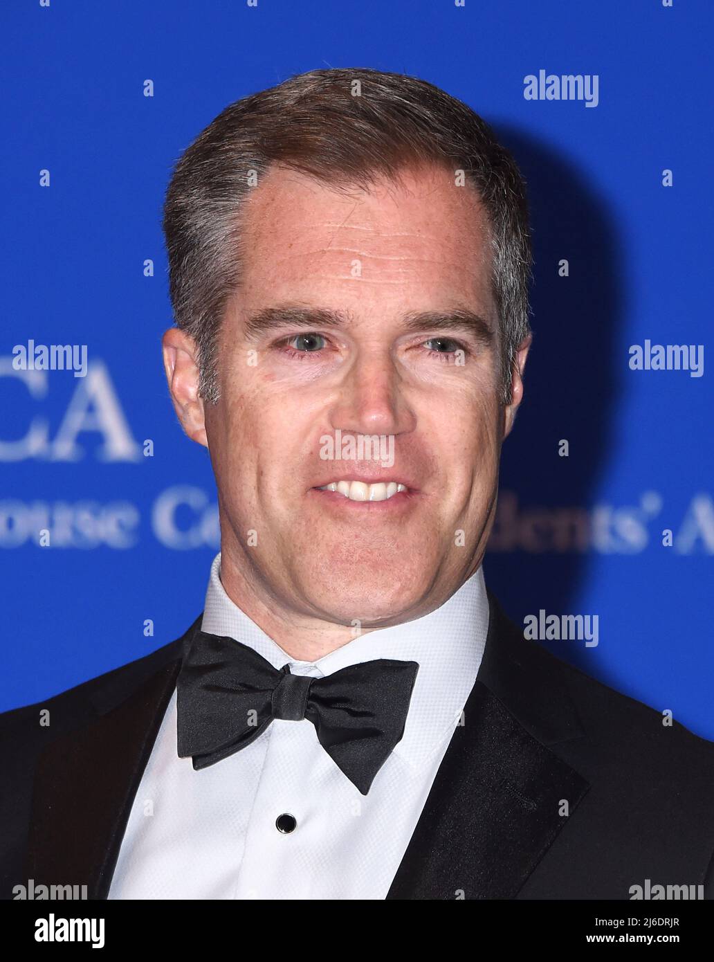 Peter Alexander arriving at the 2022 White House Correspondents' dinner ...