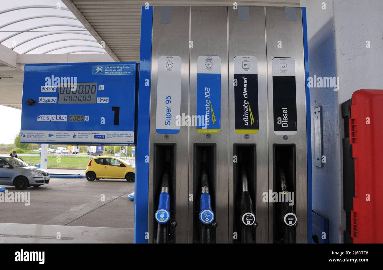 German country/Germany/30 April 2022/.Aaral gasolines station on ...