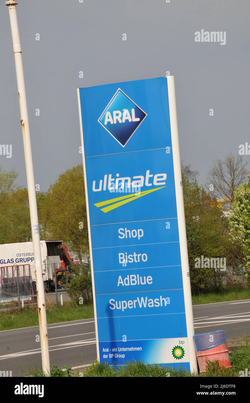 German country/Germany/30 April 2022/.Aaral gasolines station on ...