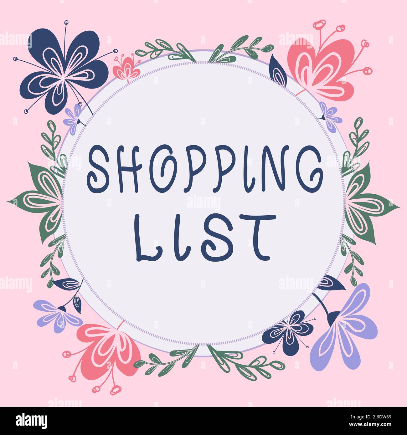 Writing displaying text Shopping List. Business idea Discipline ...