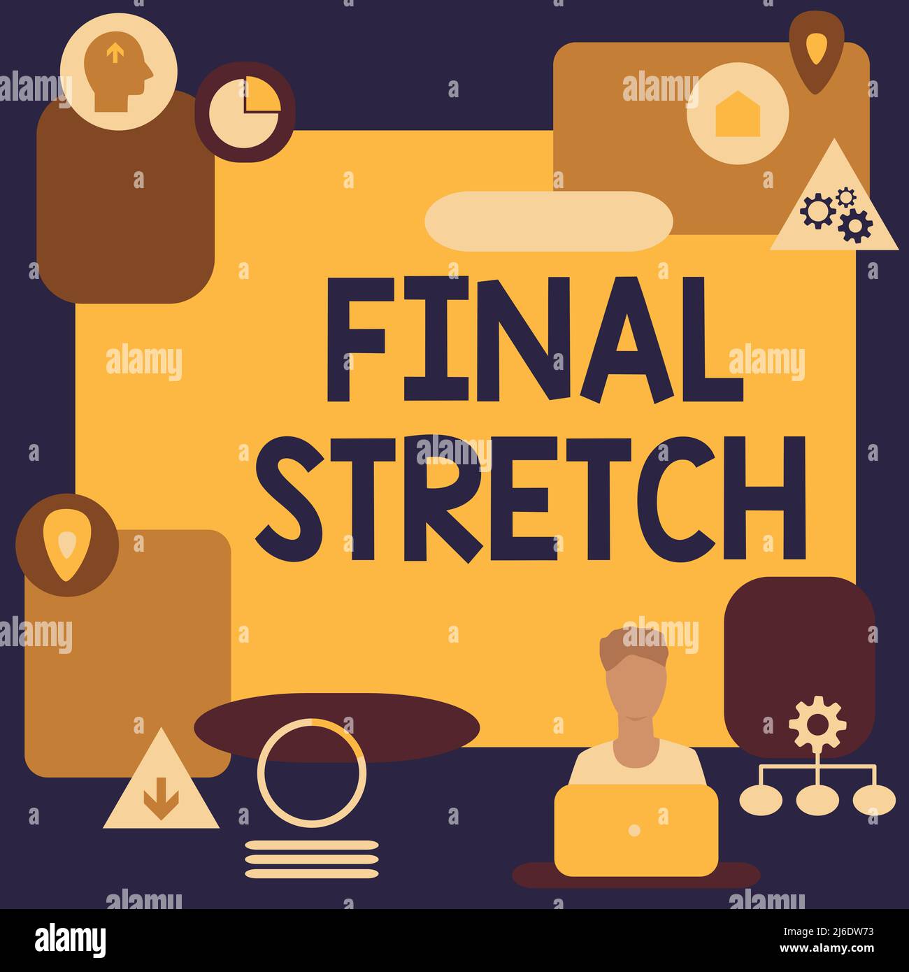 Conceptual display Final Stretch. Word for Last Leg Concluding Round ...