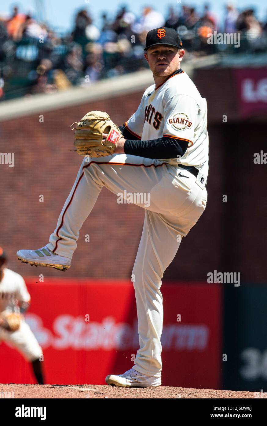 April 30 2022 San Francisco CA, U.S.A. San Francisco starting pitcher ...