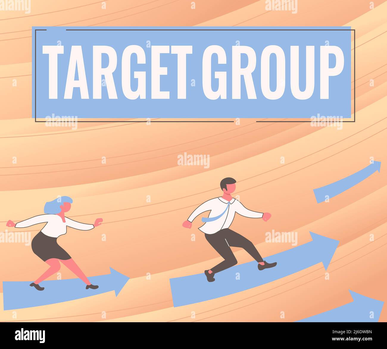 Text showing inspiration Target Group. Concept meaning Particular ...