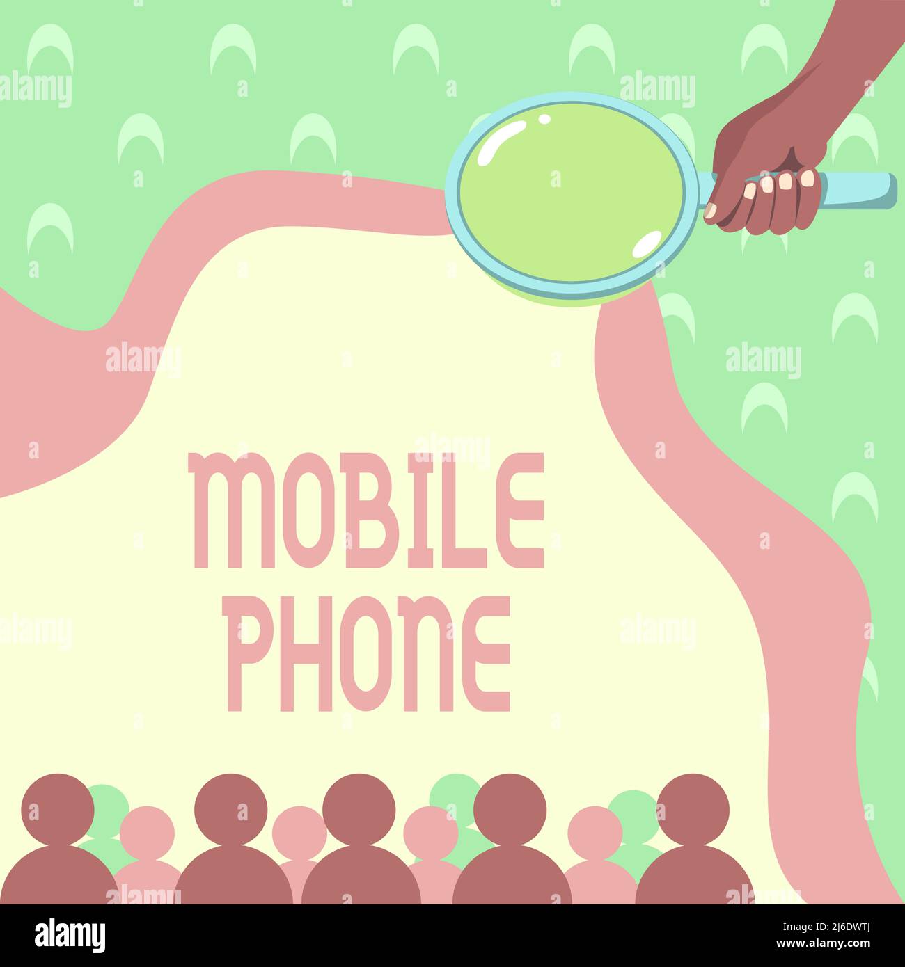 Handwriting text Mobile Phone. Concept meaning A handheld device used ...