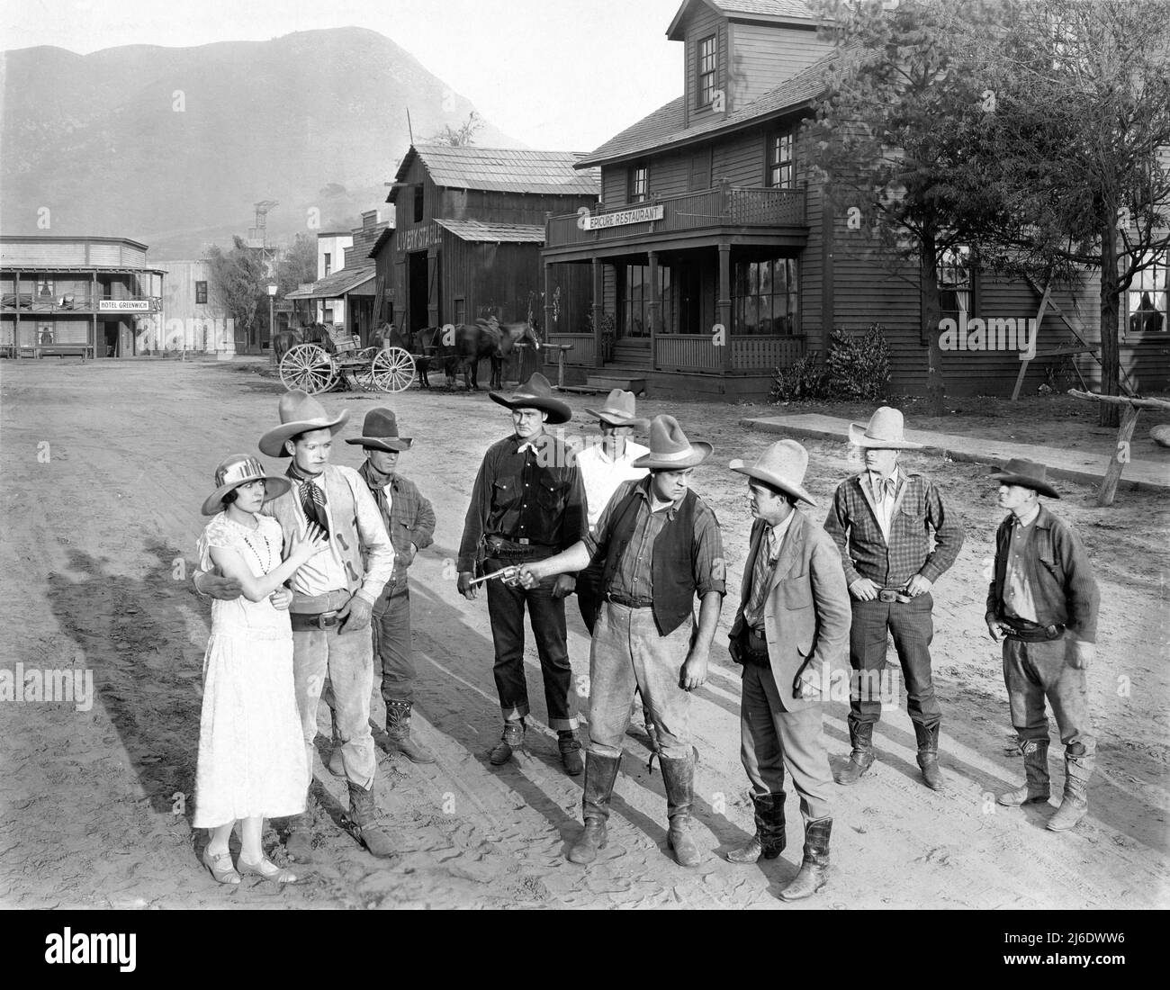 HAZEL KEENER and WALLY WALES in VANISHING HOOFS 1926 director JOHN P ...