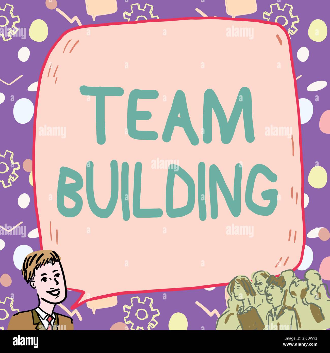 Writing displaying text Team Building. Concept meaning Types of ...