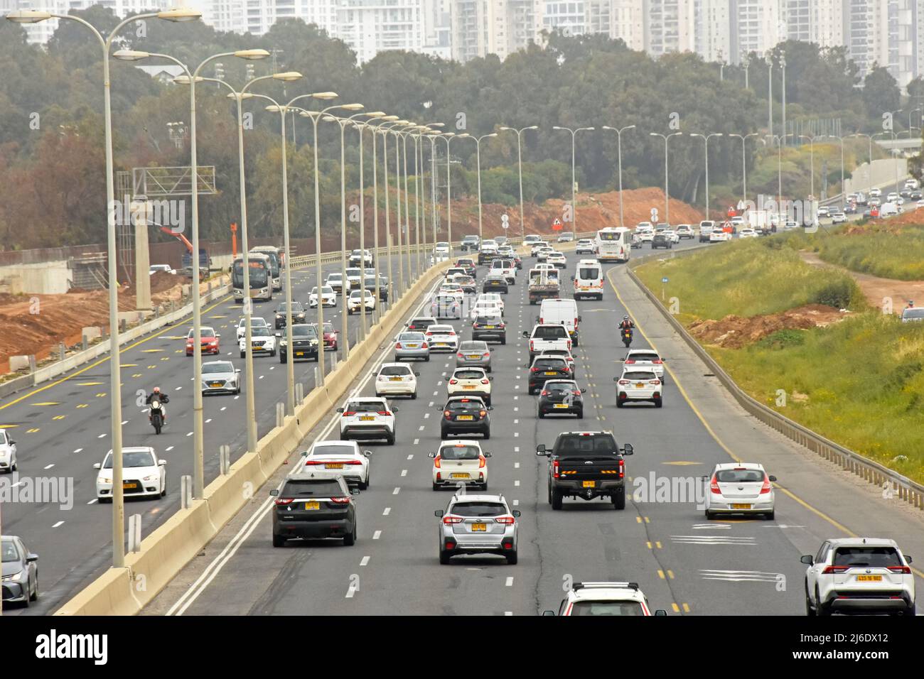 Traffic in Israel Stock Photo - Alamy