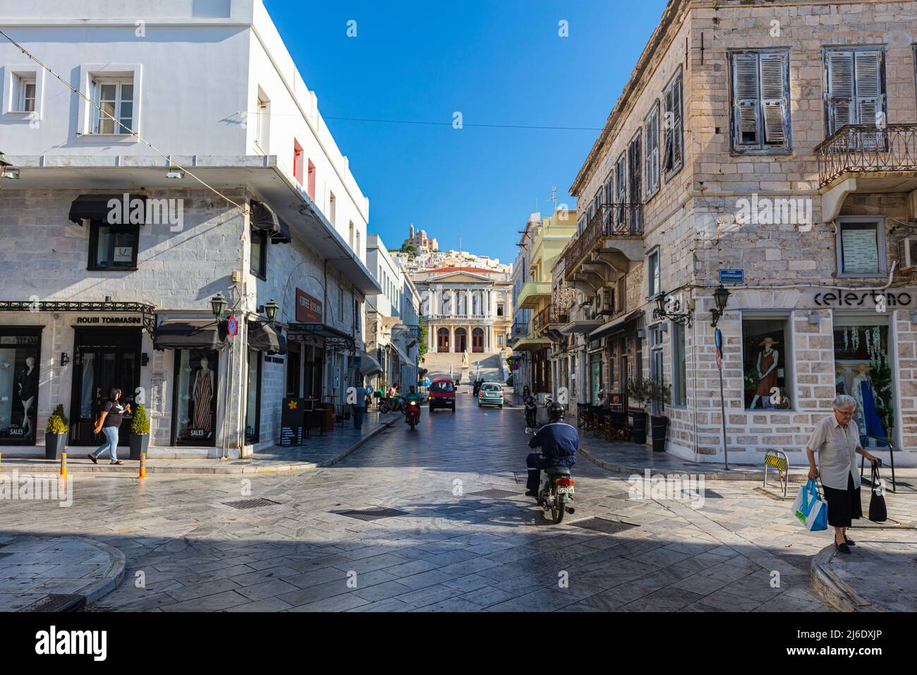 Old ancient historic famous greek town building architecture hi-res ...