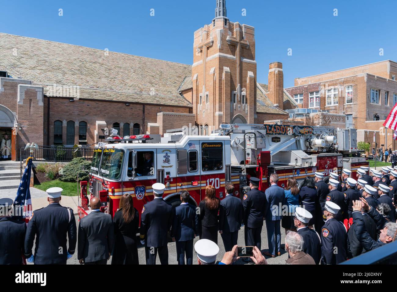 Family, friends and thousands of firefighters said their final farewell ...