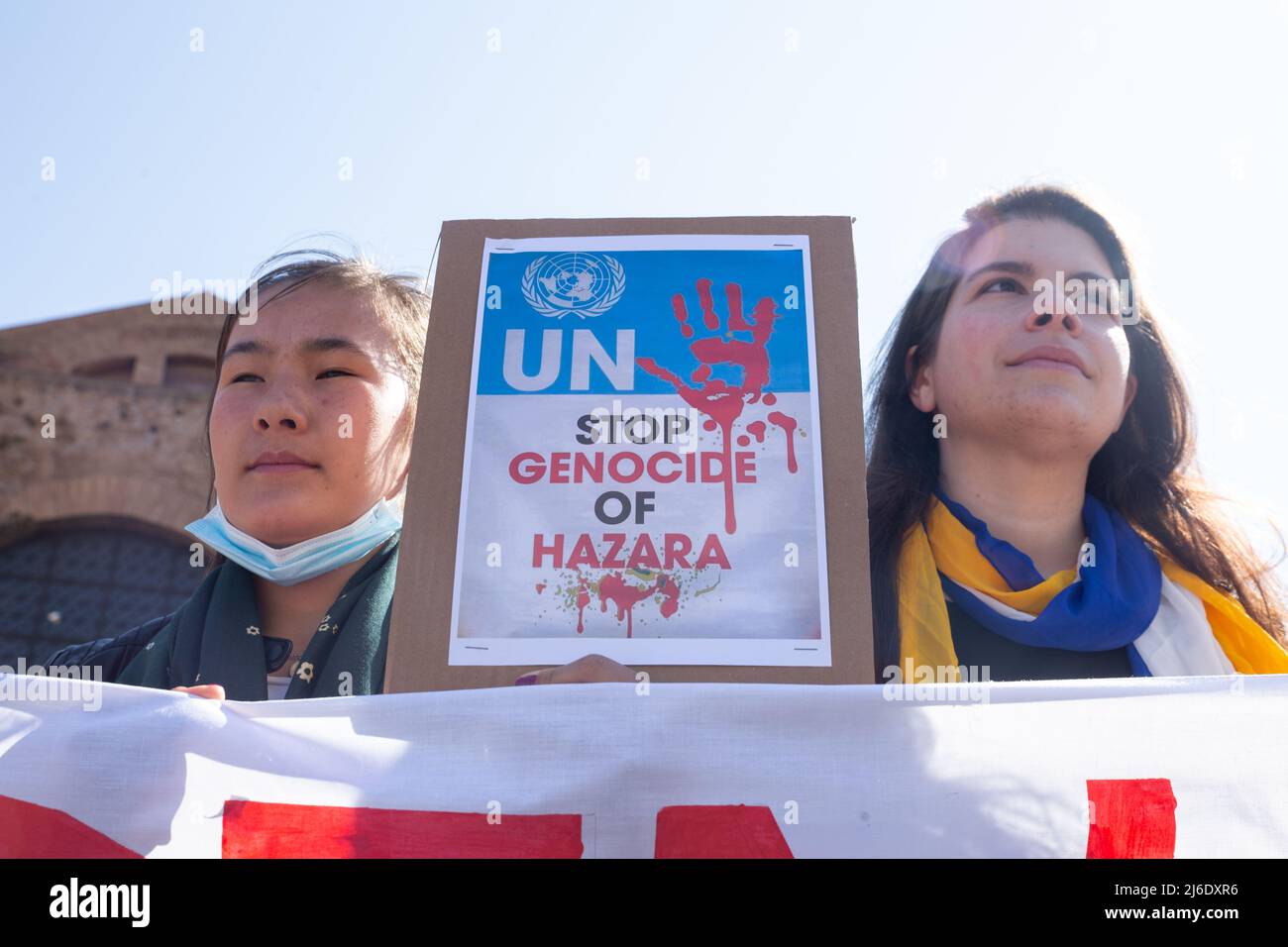 Sit-in organized by Hazara community in Italy to protest against ...