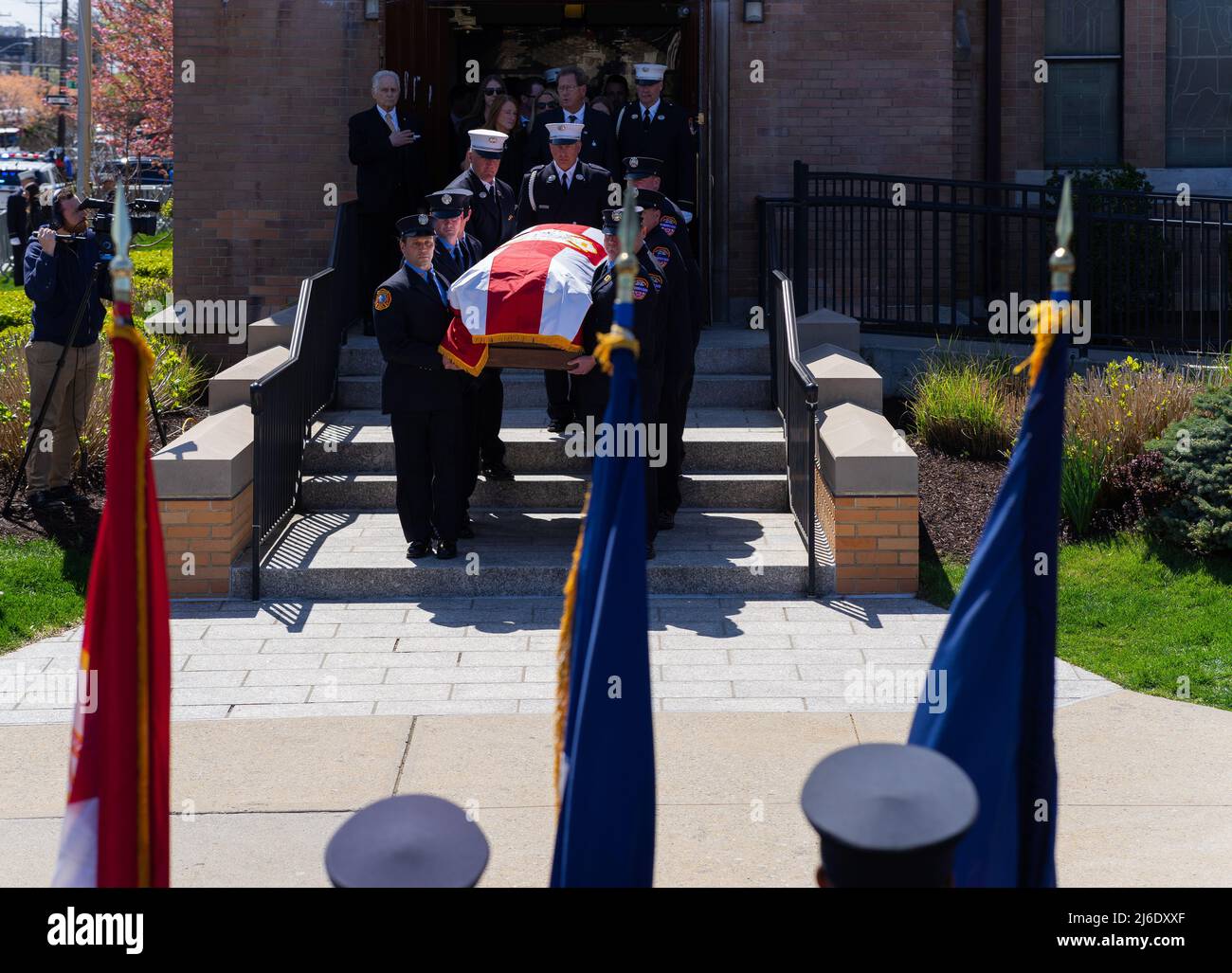 Family, friends and thousands of firefighters said their final farewell ...