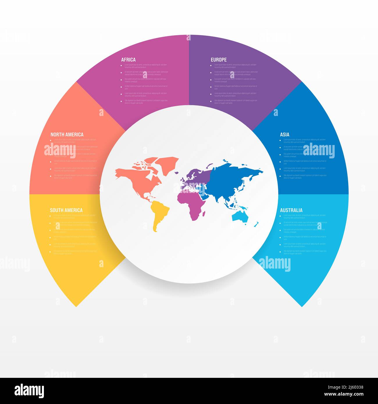 World map and continents infographics Stock Vector Image & Art - Alamy
