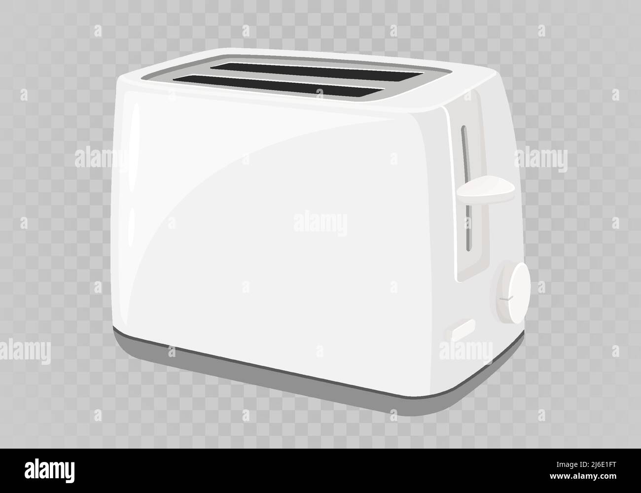 Toaster flat illustration. Graphic illustration of kitchen equipment ...