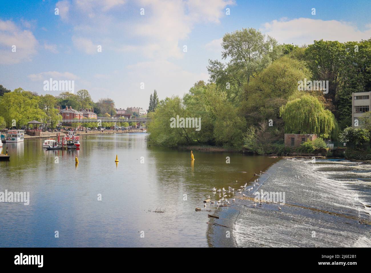 Chester Riverfront, The Groves, River Dee Stock Photo - Alamy